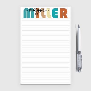A Personalized Notepad Has Two Cute Fonts, and Custom Writing Paper,r a ...