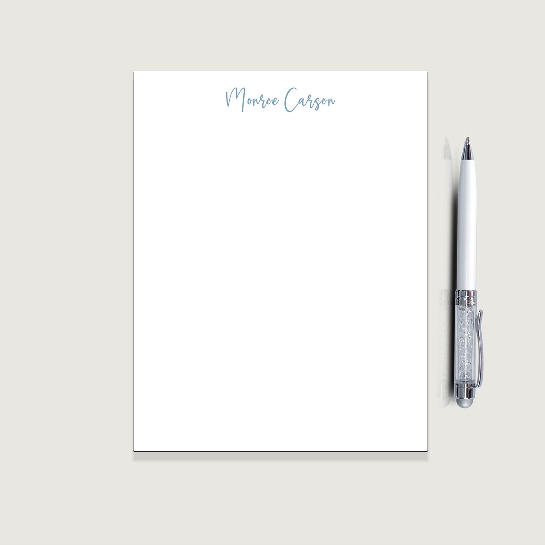 Notepad Personalized Smooth Writing Paper Perfect for a Teacher Gift or ...