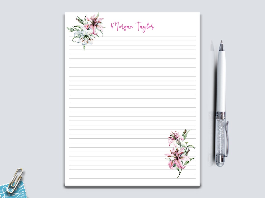 Stationary Writing Paper Pretty Notepad Paper Letter Writing Paper for ...