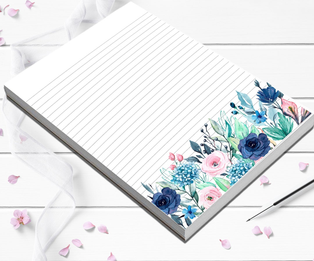 Custom Notepad Lined or Blank Notepad, This Writing Paper Makes a Nice ...