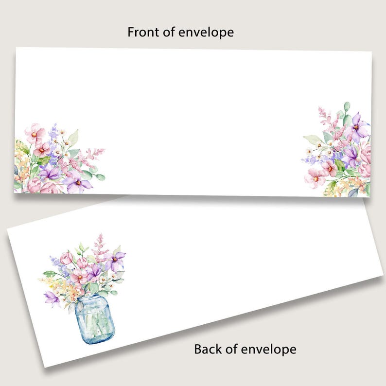 Custom Notepad and Envelope Set Personal Gift for Pen Pal or Best ...