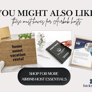 Editable Airbnb Host Welcome Sign Vacation Rental Host Introduction ...