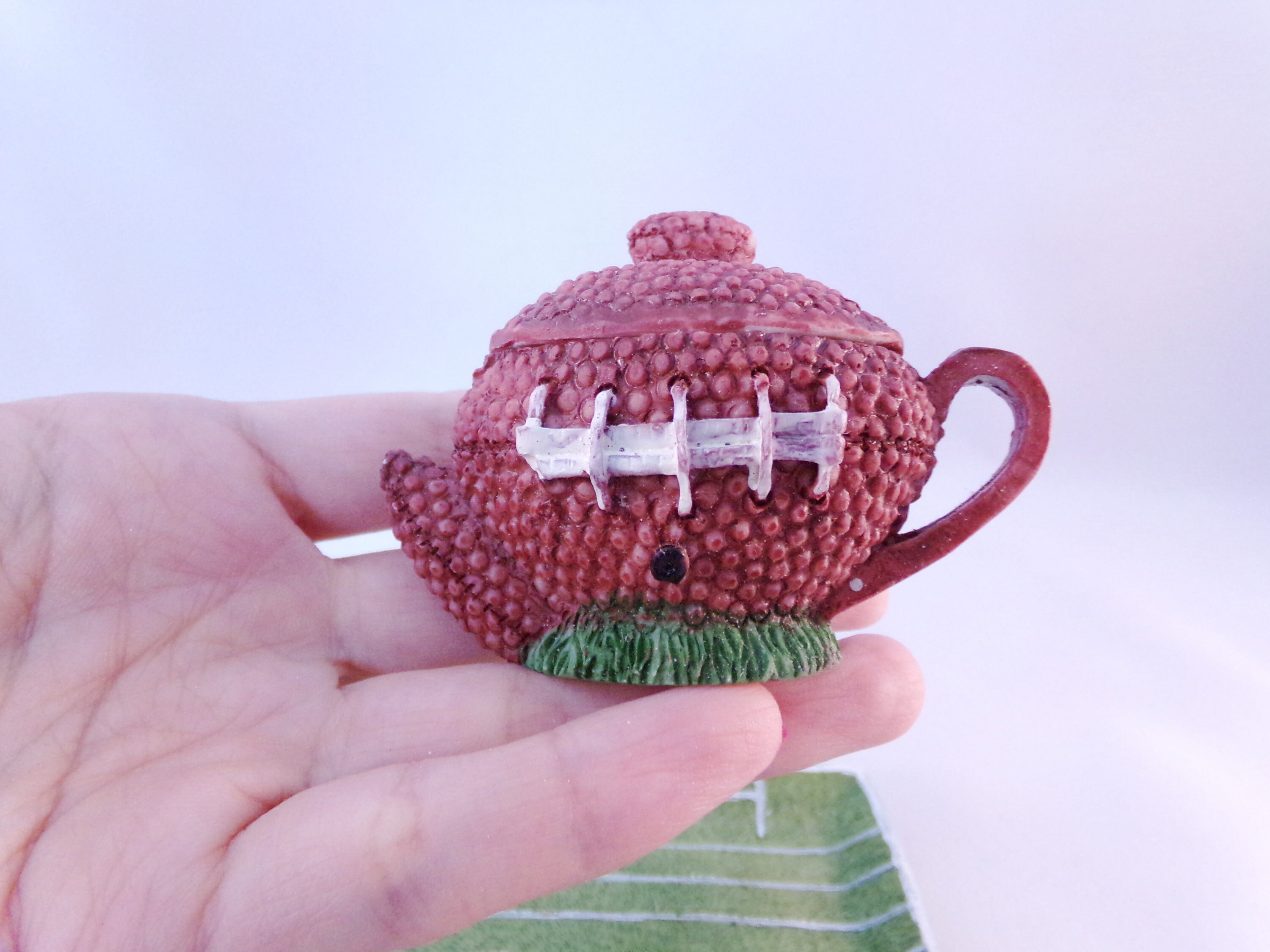 Vintage Mini Tea Set Football Tea Set Polyrein Tea Set Sports Fan Gift ...