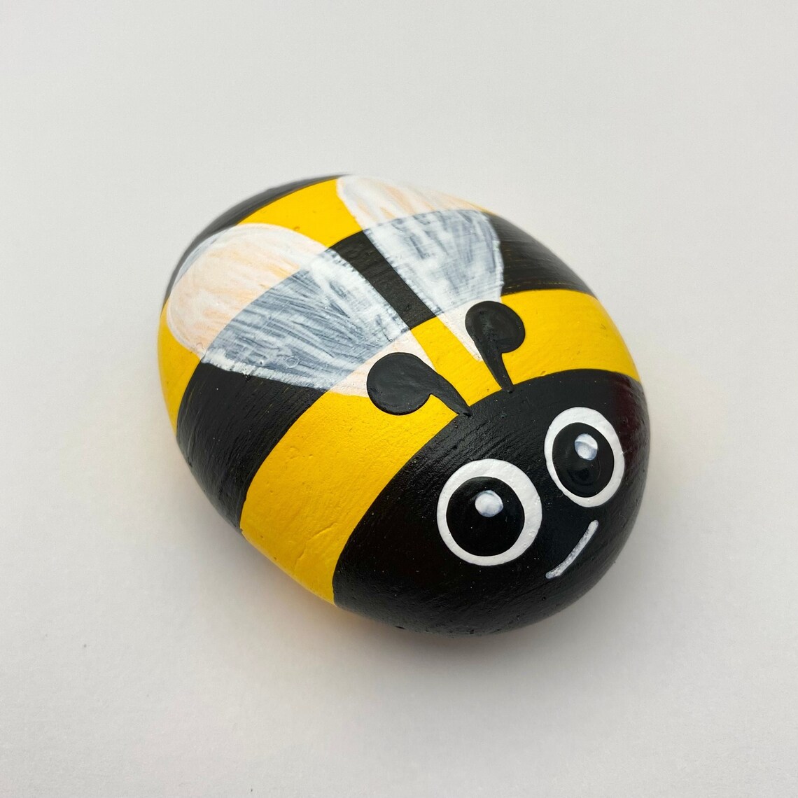 Personalised 'buzbee' Bee Pebble Hand Painted - Etsy