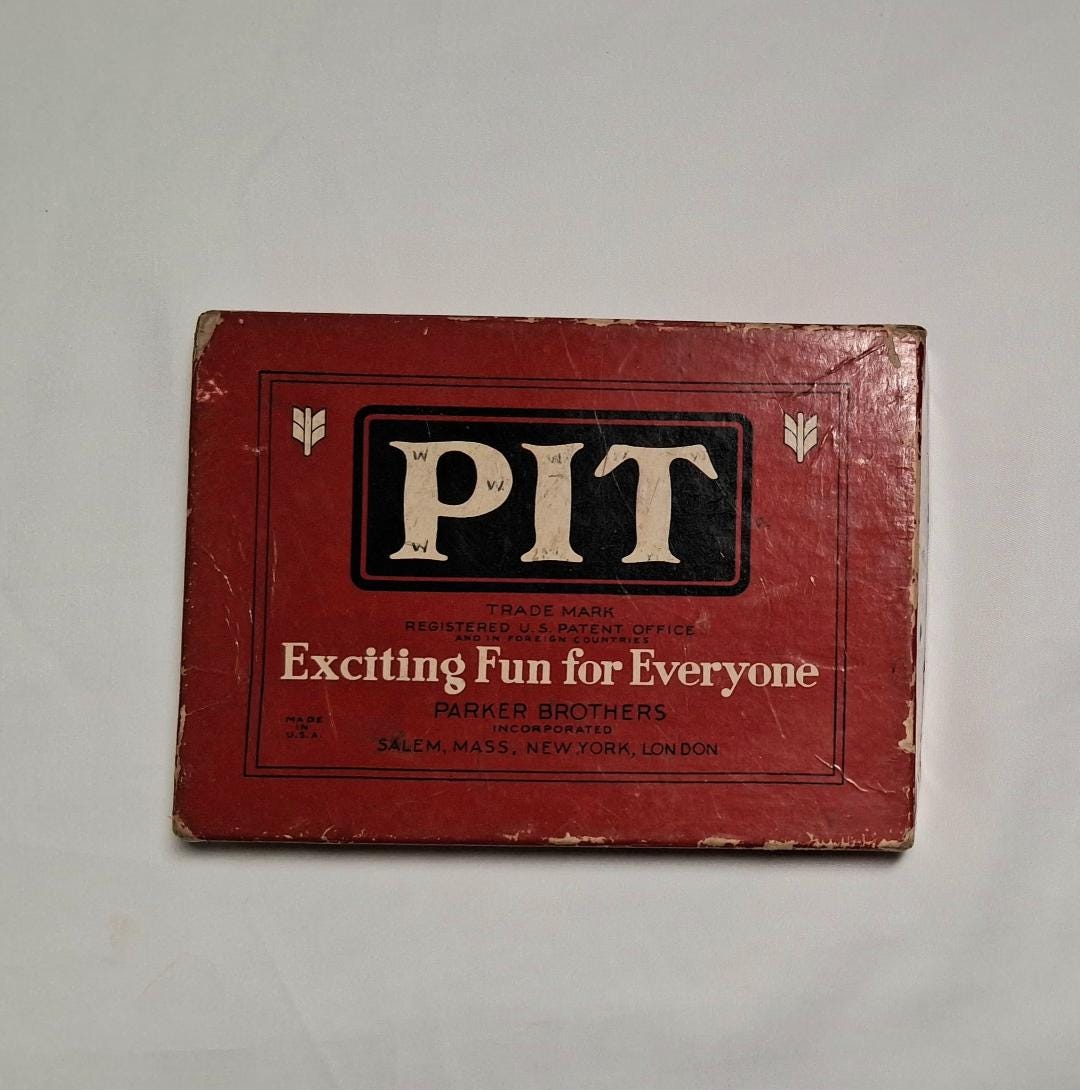 Parker Brothers Pit Trading Card Game With Damage - Etsy