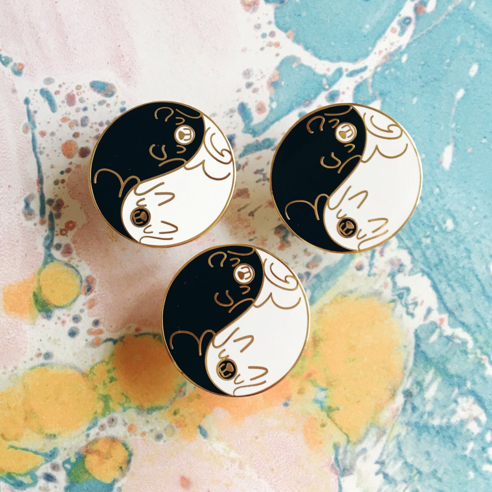 Yin Yang Pin - Etsy