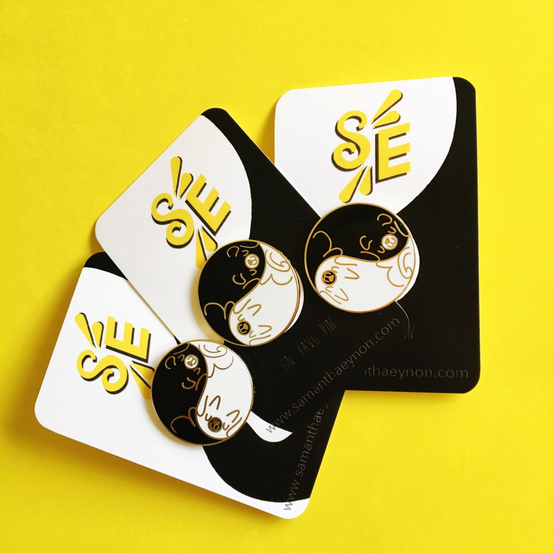 Yin Yang Pin - Etsy