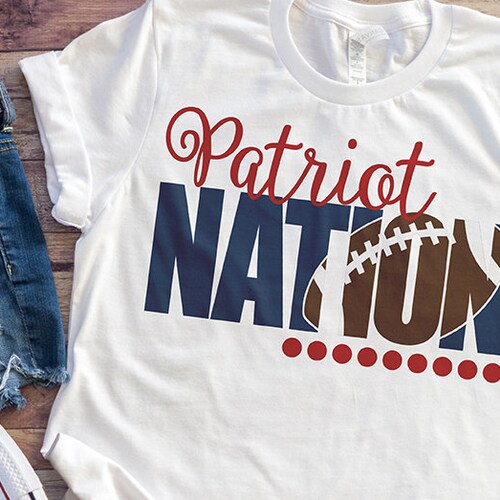 Patriot Nation Svg Football SVG Htv Heat Transfer Vinyl - Etsy