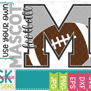 Mascot, Svg, Football, SVG Dxf, Eps, Cricut Cut File, Silhouette Cut ...
