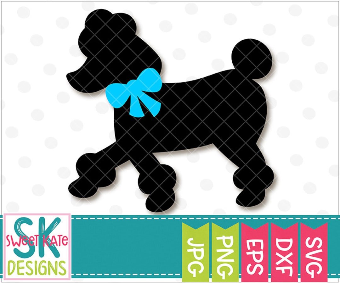 Poodle, Dog, SVG, Dxf, Eps, JPG, PNG, Scrapbook, Die Cut, Clip Art ...