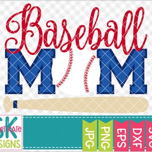 Baseball Mom SVG Dxf EPS Png JPG Htv Heat Transfer Vinyl Cricut Svg ...