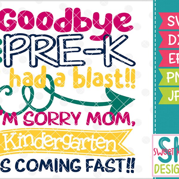 Goodbye Pre K Hello Kindergarten Svg - Etsy