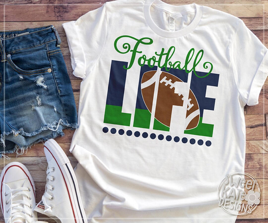 Football Life, SVG, Dxf, Eps, JPG, PNG, Scrapbook Die Cut, Heat ...