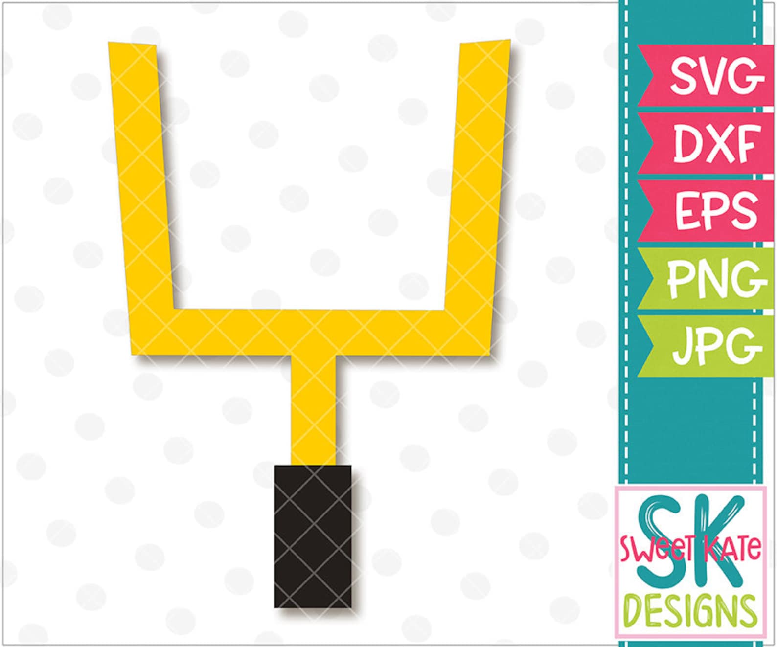 Goal Post SVG dxf eps JPG PNG Die Cut Heat Transfer | Etsy