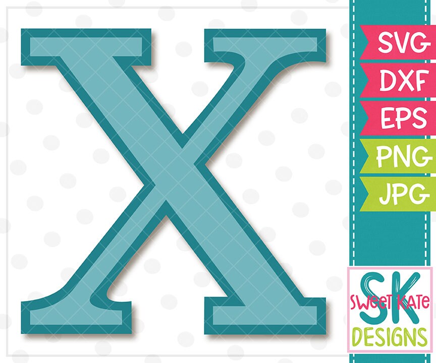 Greek Alphabet Svg Chi Svg Dxf Eps Png Jpg Scrapbook | Etsy