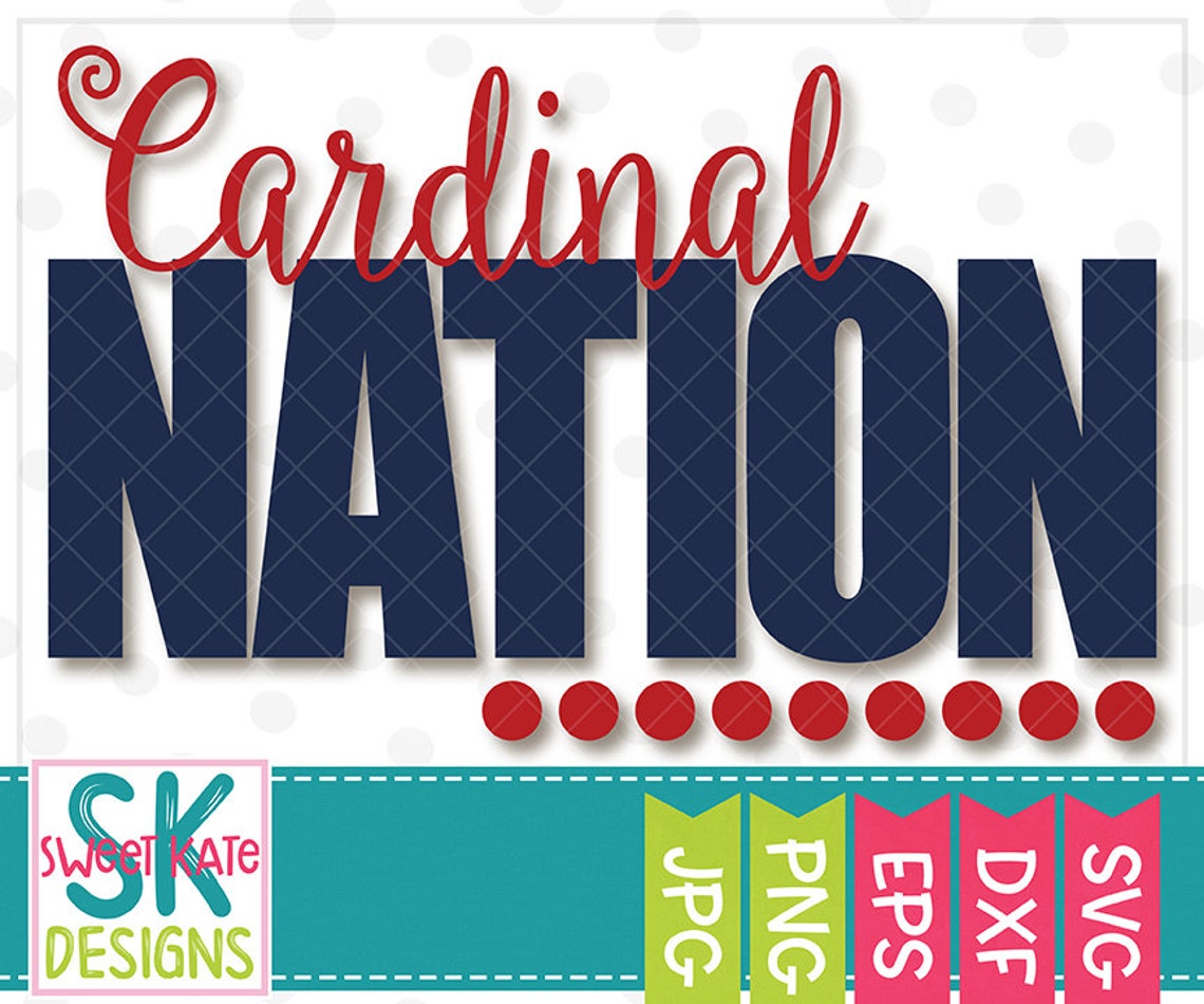Cardinal Nation svg cardinals SVG dxf jpg EPS png Heat | Etsy