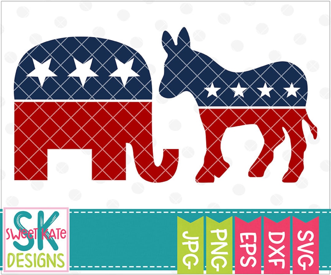 Political Party Symbols SVG, Heat Transfer Vinyl Svg, Cricut Svg ...