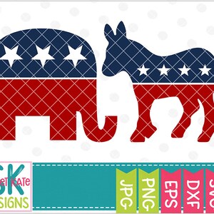 Political Party Symbols SVG, Heat Transfer Vinyl Svg, Cricut Svg ...