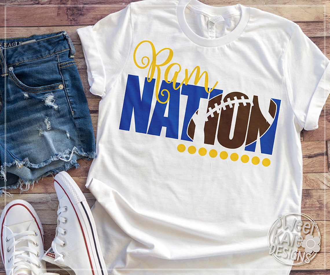 Ram Nation Svg Football SVG Dxf EPS Png JPG Htv Rams | Etsy
