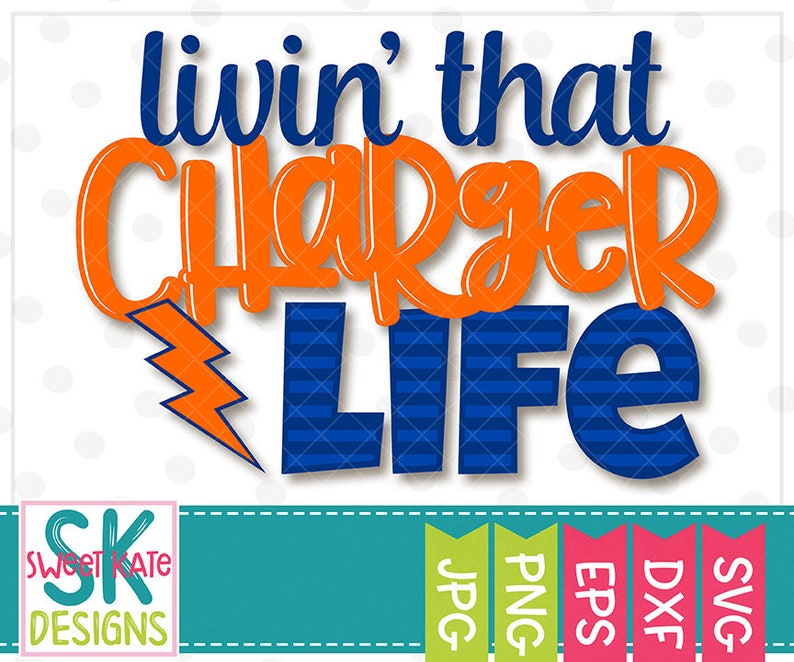 Livin' That Charger Life SVG Dxf EPS Png Htv | Etsy