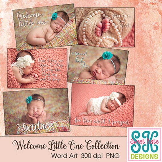 Word Art Welcome Little One Collection Instant Download - Etsy