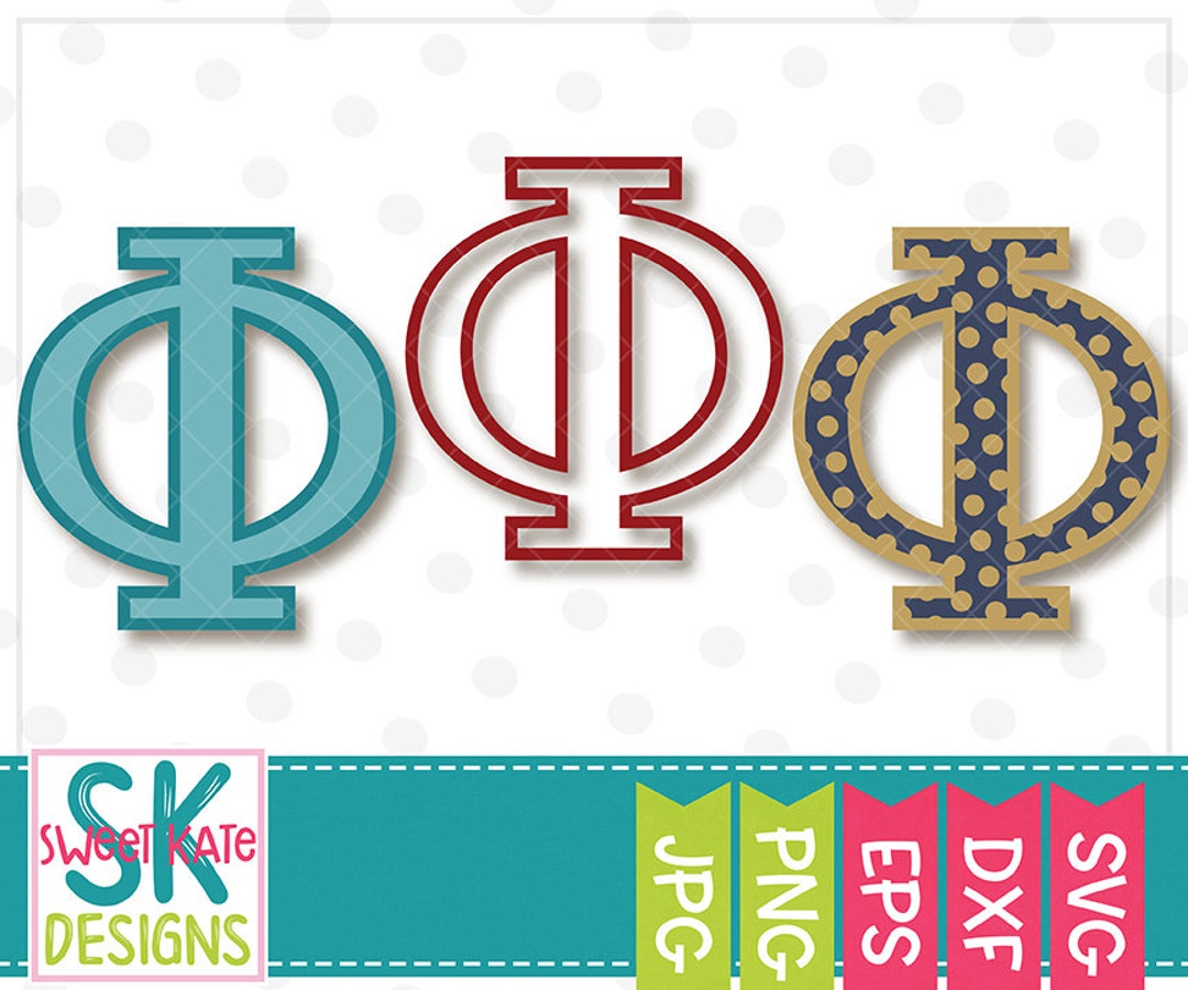 Griechisches Alphabet SVG, Phi svg, dxf, eps, png, jpg, scrapbook, Die ...