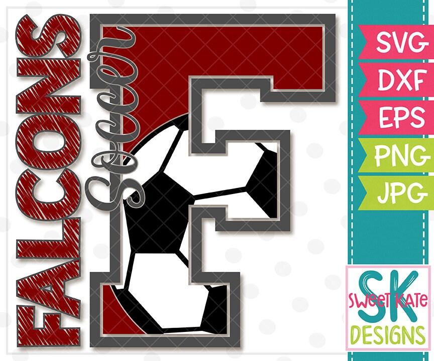 Falcons svg soccer SVG dxf eps JPG PNG htv clip art | Etsy