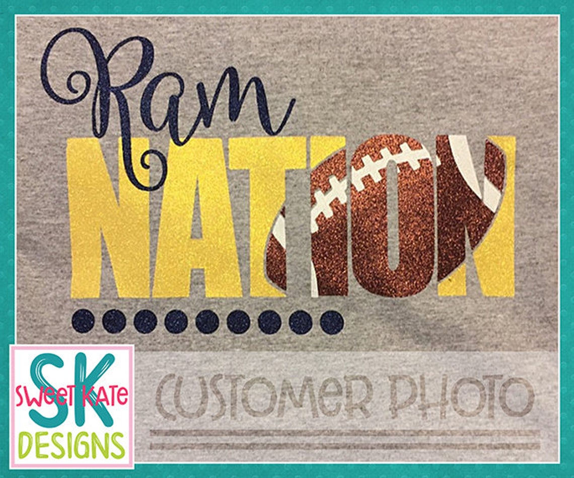 Ram Nation Svg Football SVG Dxf EPS Png JPG Htv Rams | Etsy
