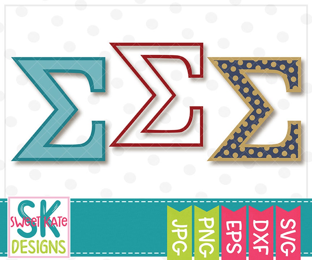Greek Alphabet SVG, Sigma Svg, Dxf, Eps, Jpg, Png, Scrapbook, Die Cut ...