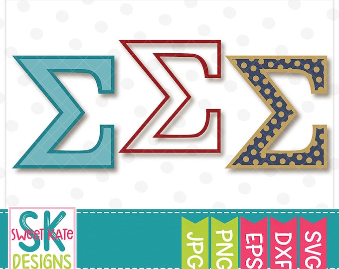 Greek Alphabet SVG Sigma Svg Dxf Eps Jpg Png Scrapbook - Etsy