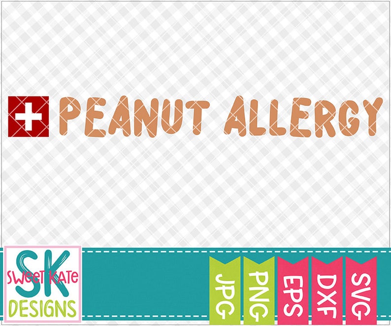 Peanut Allergy SVG Food Allergy svg dxf EPS png JPG htv | Etsy