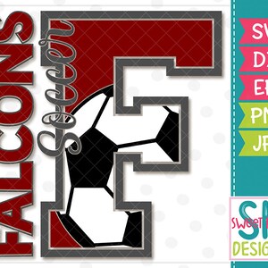 Falcons Svg, Soccer SVG, Dxf, Eps, JPG, PNG, Htv, Clip Art, Falcon ...