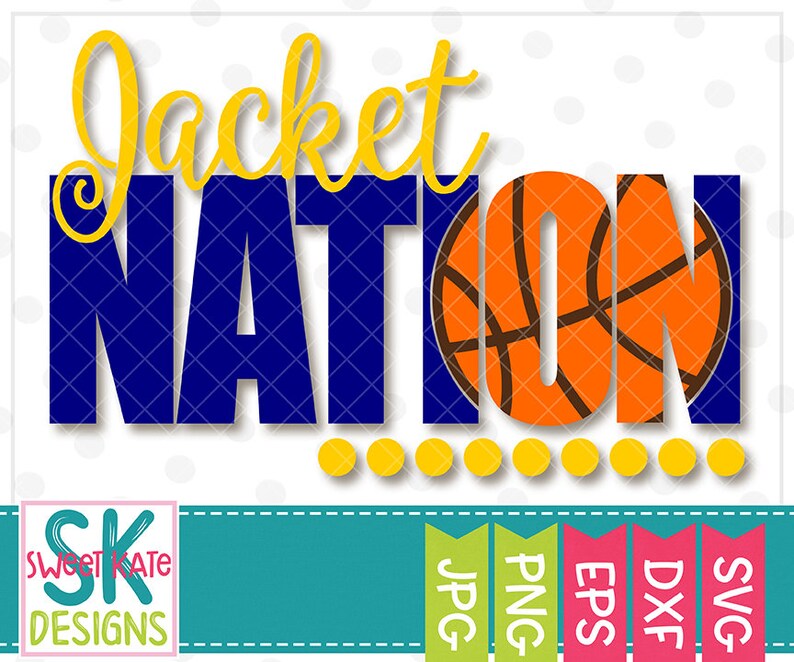 Jacket Nation Basketball Jackets SVG Dxf EPS Png Heat - Etsy