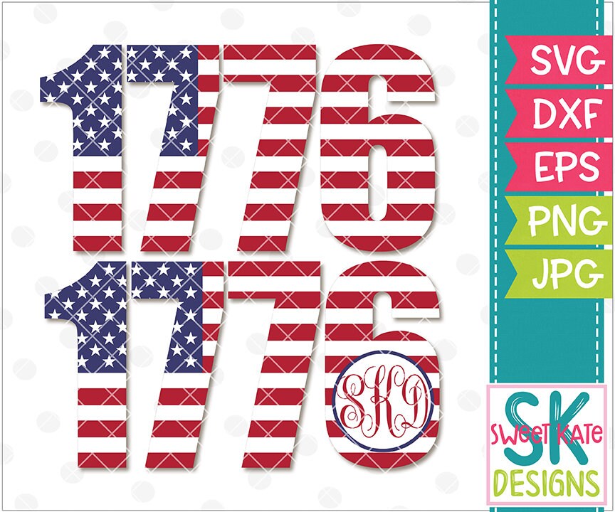 Patriotic SVG Bundle Usa SVG Monogram Svg 4th of July SVG | Etsy