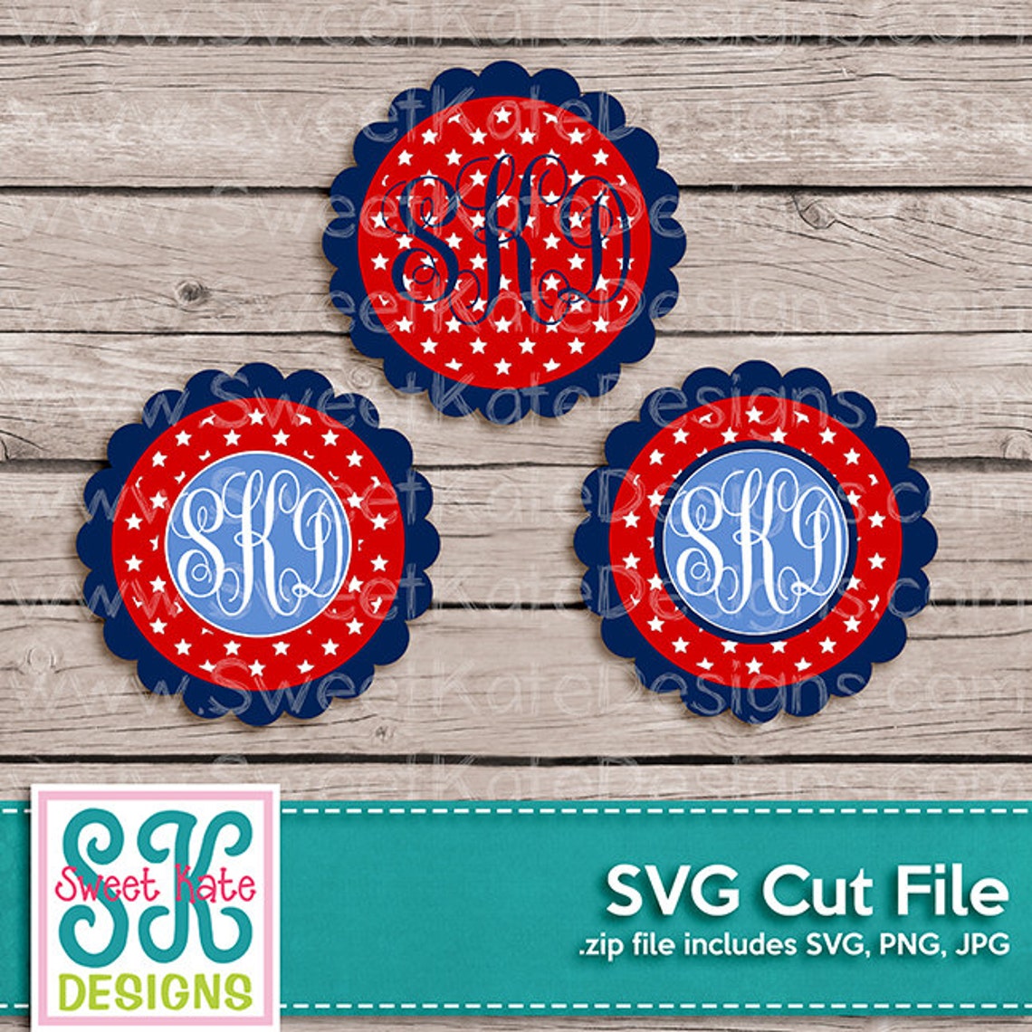 Flower Circle Monogram SVG Bundle JPG PNG scrapbook Die Cut - Etsy