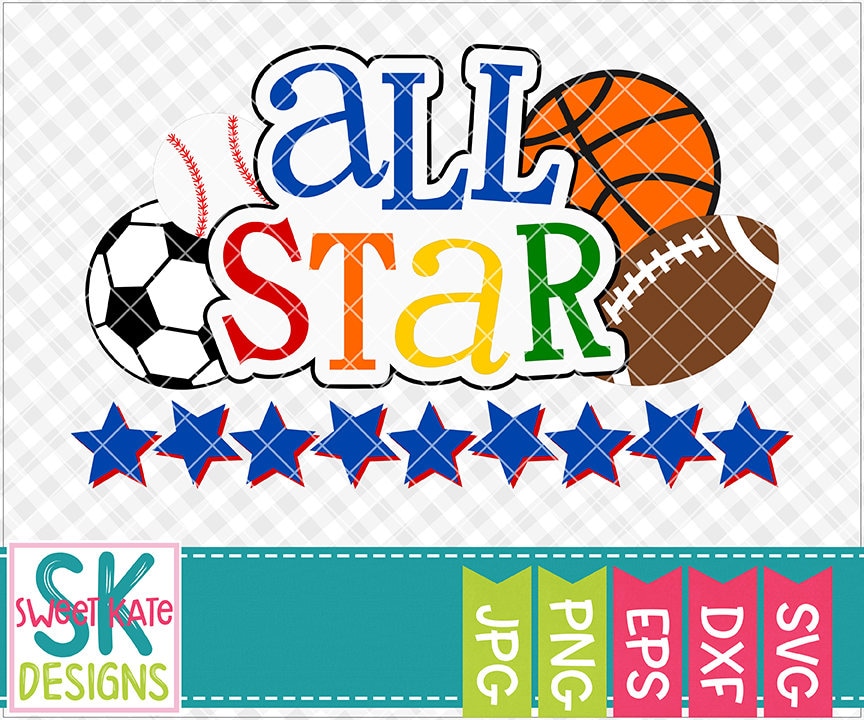 All Star Sports Clipart