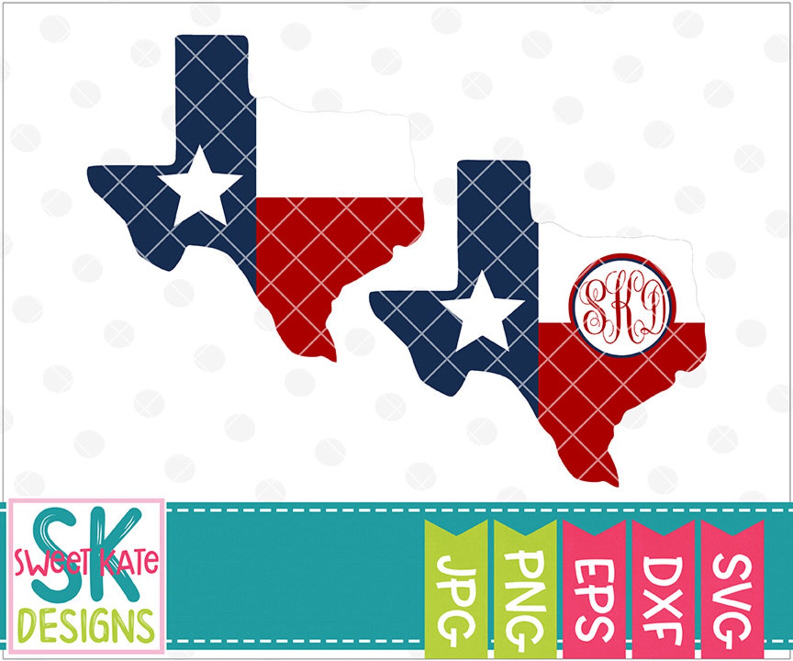 Texas SVG Flag Monogram JPG PNG Dxf Eps Cricut Svg - Etsy