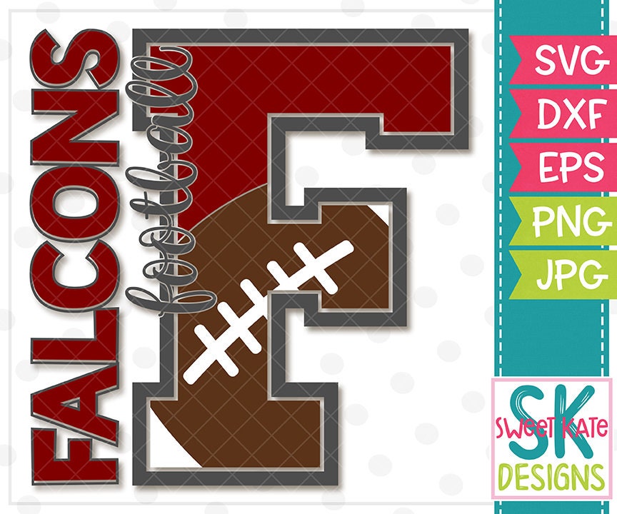 Falcons Svg Football SVG Dxf Eps JPG PNG Htv Clip Art - Etsy