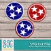 Tristar Circle SVG JPG PNG Star scrapbook Die Cut Heat Transfer Vinyl ...