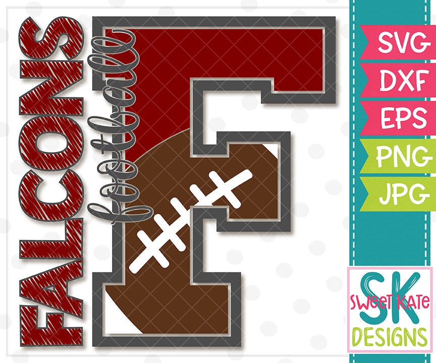 Falcons Svg Football SVG Dxf Eps JPG PNG Htv Clip Art - Etsy