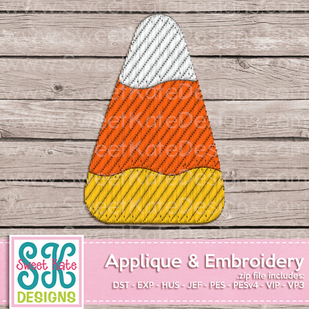 Candy Corn Mini Machine Embroidery File 1 Size Instant - Etsy