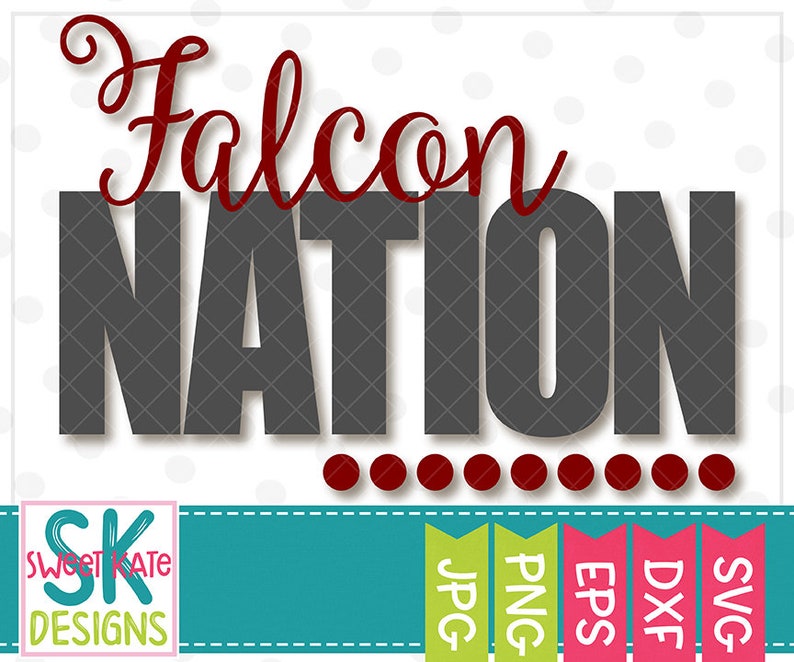 Falcon Nation SVG Bundle Football Soccer Volleyball - Etsy