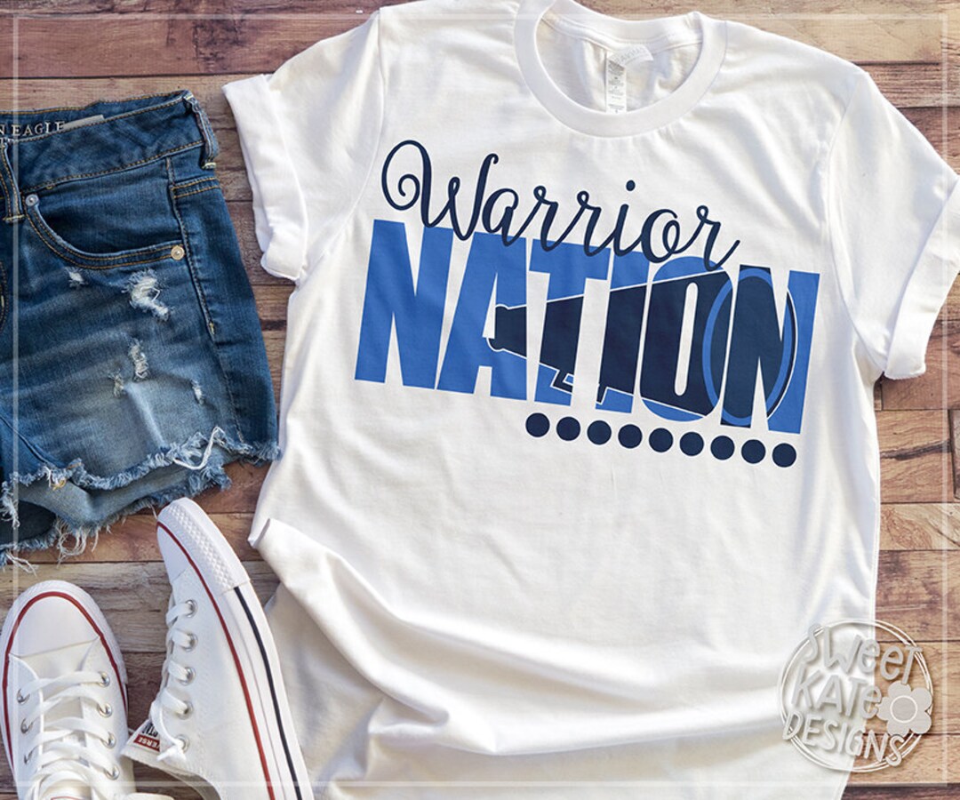 Warrior Nation, Svg, Cheer, Megaphone, Dxf, EPS, Png, JPG, Htv, Heat ...
