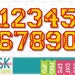 Softball Numbers, SVG, Dxf, EPS, Png, JPG, Htv, Heat Transfer Vinyl ...