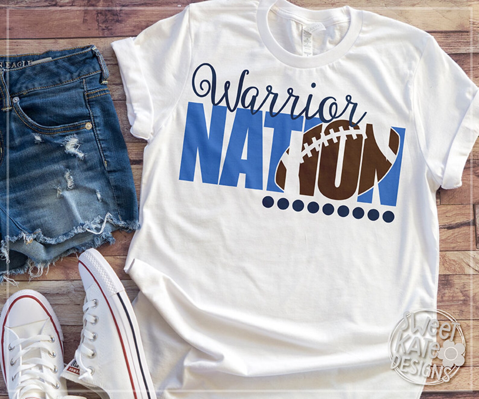 Warrior Nation Svg Football Dxf EPS Png JPG Htv Heat - Etsy