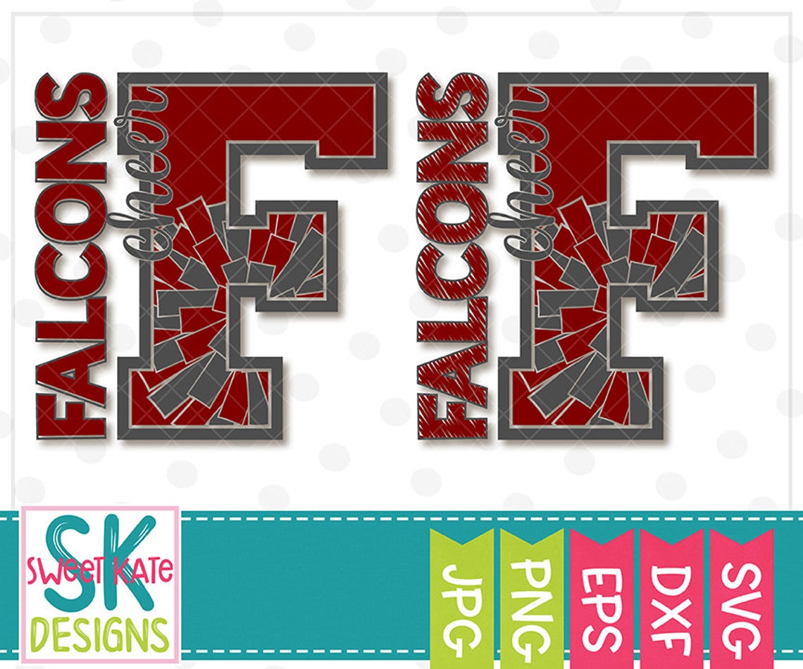 Falcons Svg Cheer SVG Dxf Eps JPG PNG Htv Clip Art - Etsy