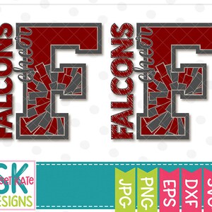 Falcons Svg, Cheer SVG, Dxf, Eps, JPG, PNG, Htv, Clip Art, Falcon ...