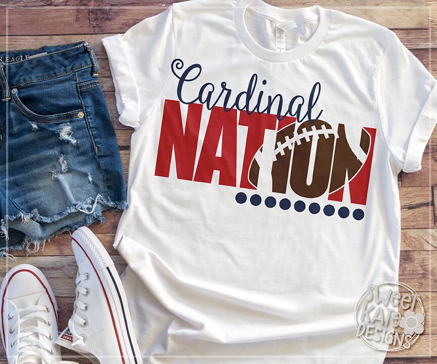 Cardinal Nation Football Cardinals SVG Dxf EPS Png Heat - Etsy