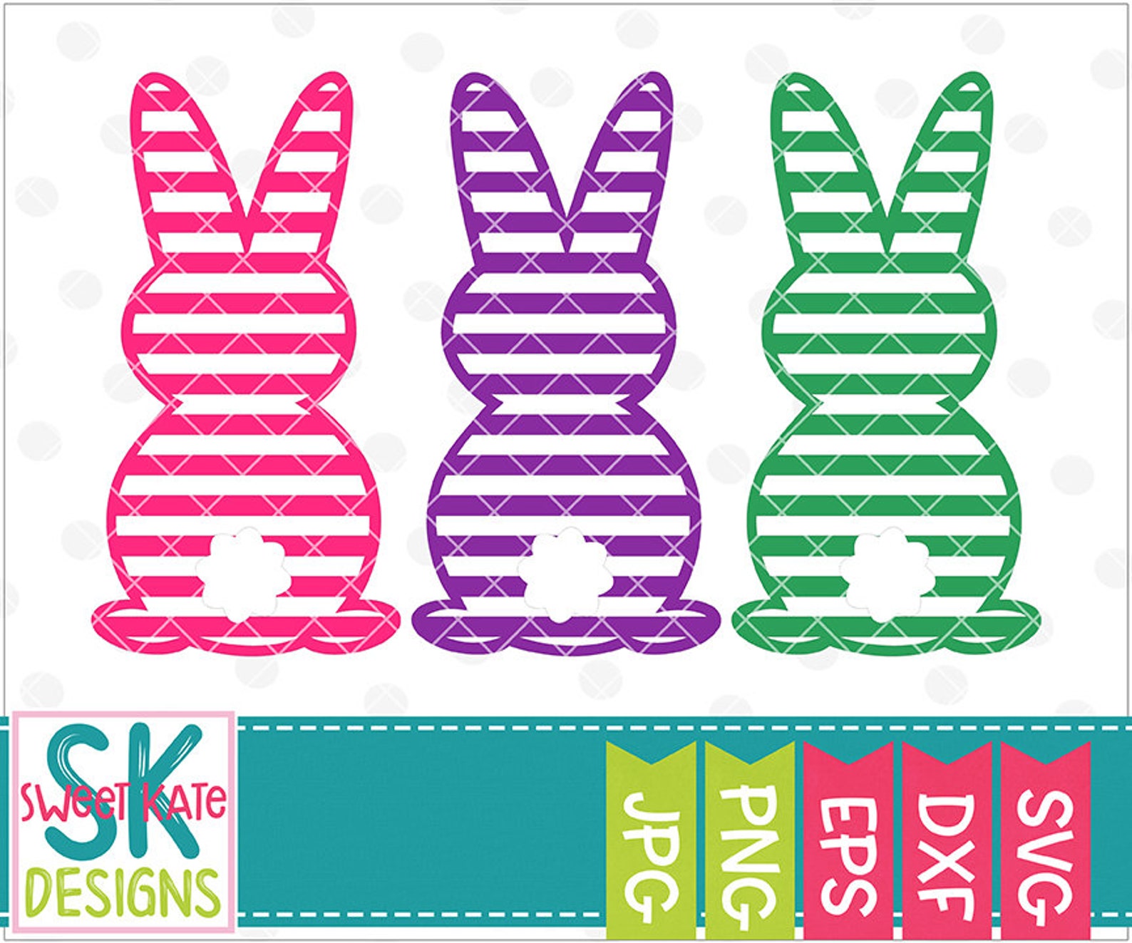 Three Bunnies SVG Easter Svg Heat Transfer Vinyl Cut File | Etsy