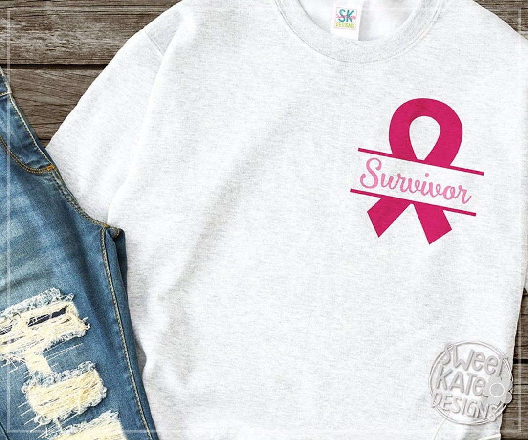 Pink, Split, Breast Cancer, Awareness Ribbon, Survivor, SVG, Dxf, Eps ...